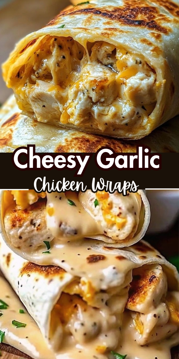 Creamy Cheesy Garlic Chicken Wraps Recipe for the Whole Family - Home ...