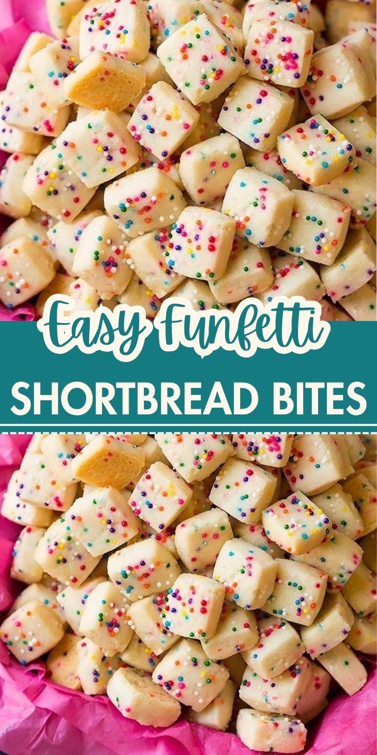 Funfetti Shortbread Bites - Home Recipe Guide